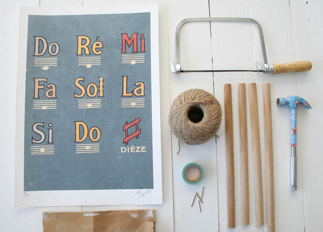 DIY poster hanger – Apartment Apothecary