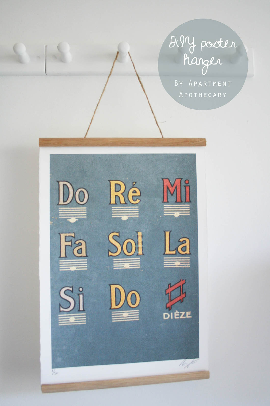 DIY poster hanger – Apartment Apothecary