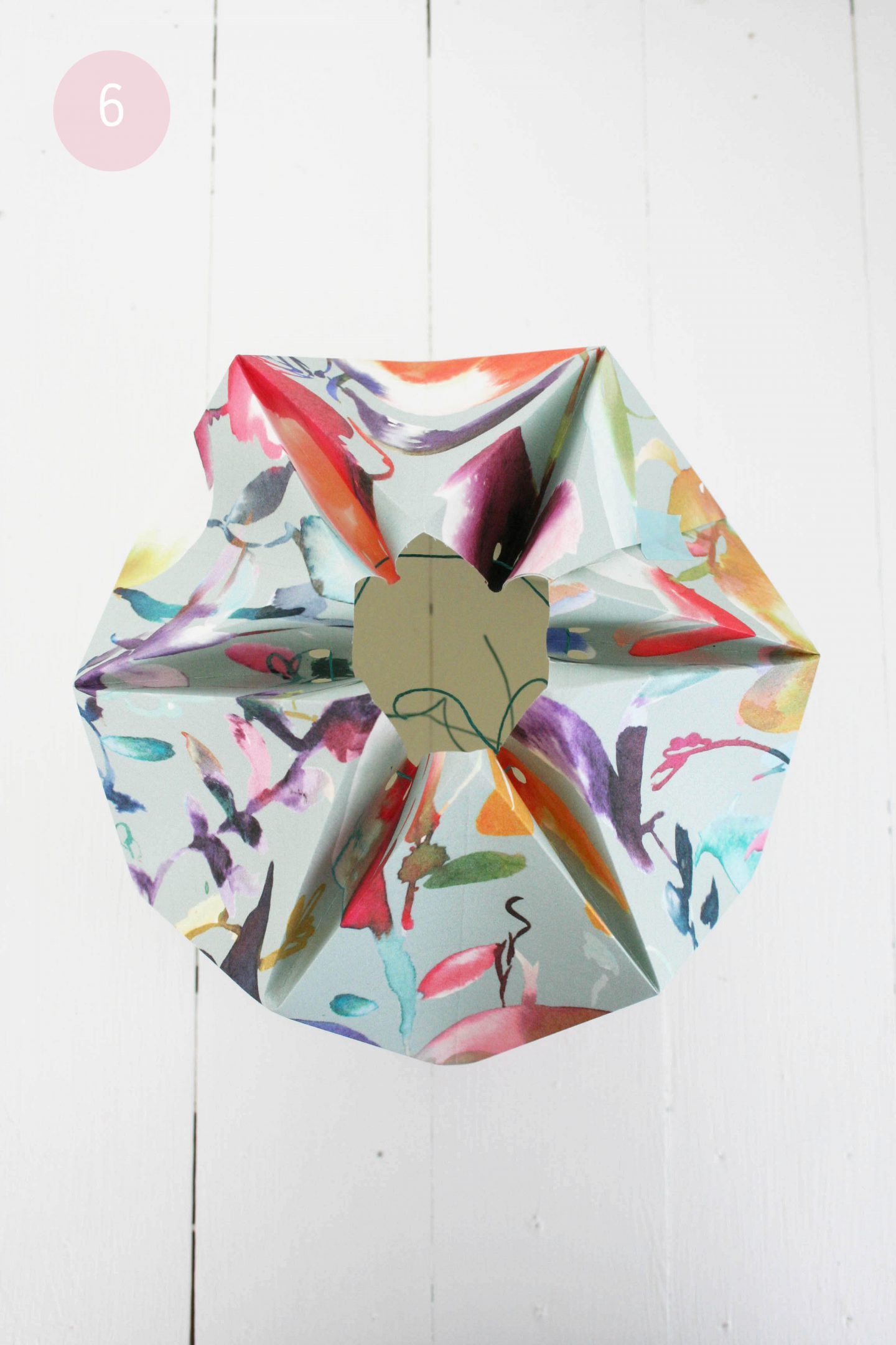 DIY origami lampshade – Apartment Apothecary